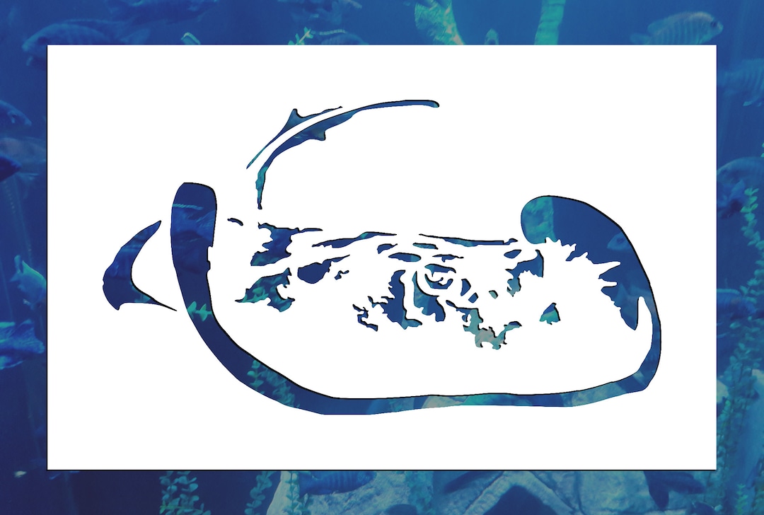 Stingray Reusable Stencil (many Sizes) - Etsy