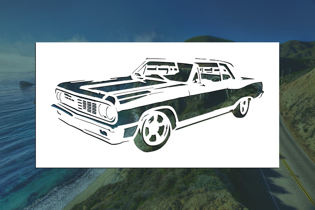 1964 Classic Sports Car Reusable Stencil (many Sizes) - Etsy