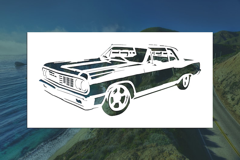 1964 Classic Sports Car Reusable Stencil (many Sizes) - Etsy