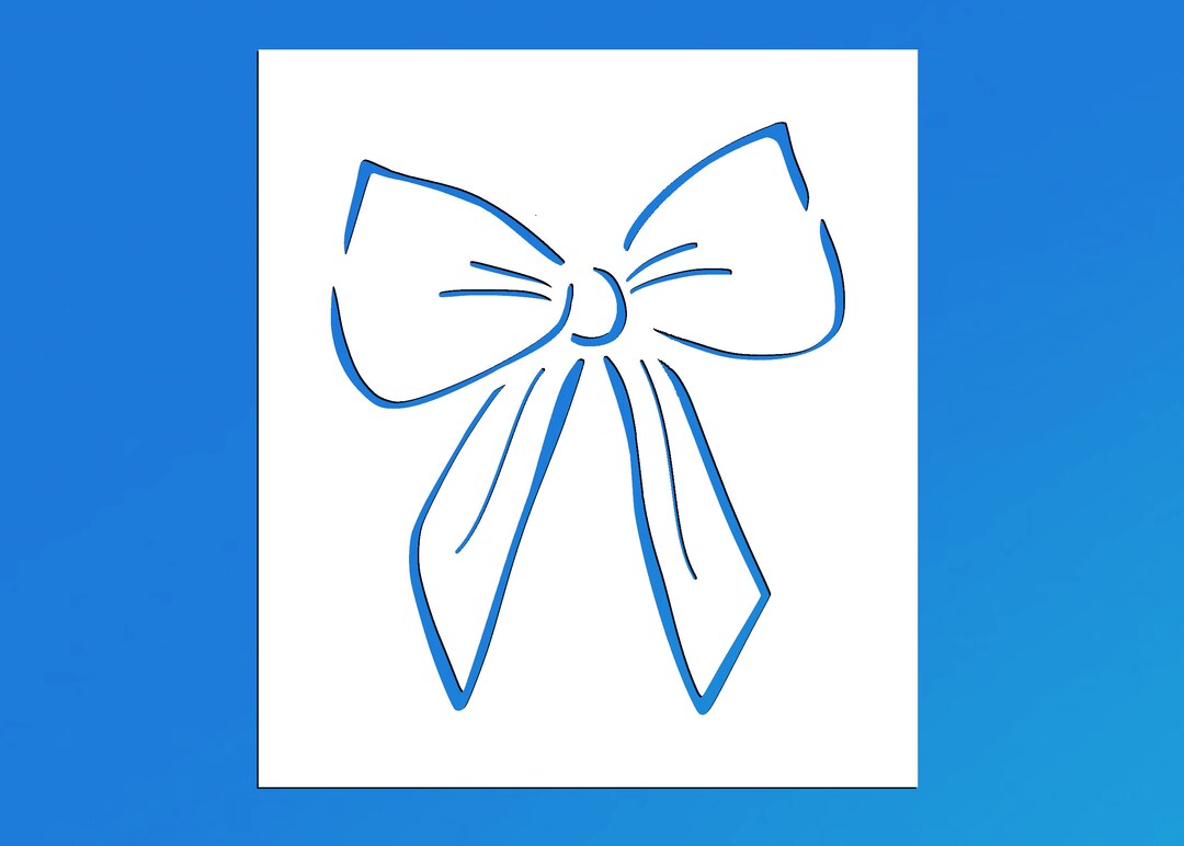 Bow Reusable Stencil (many Sizes) - Etsy