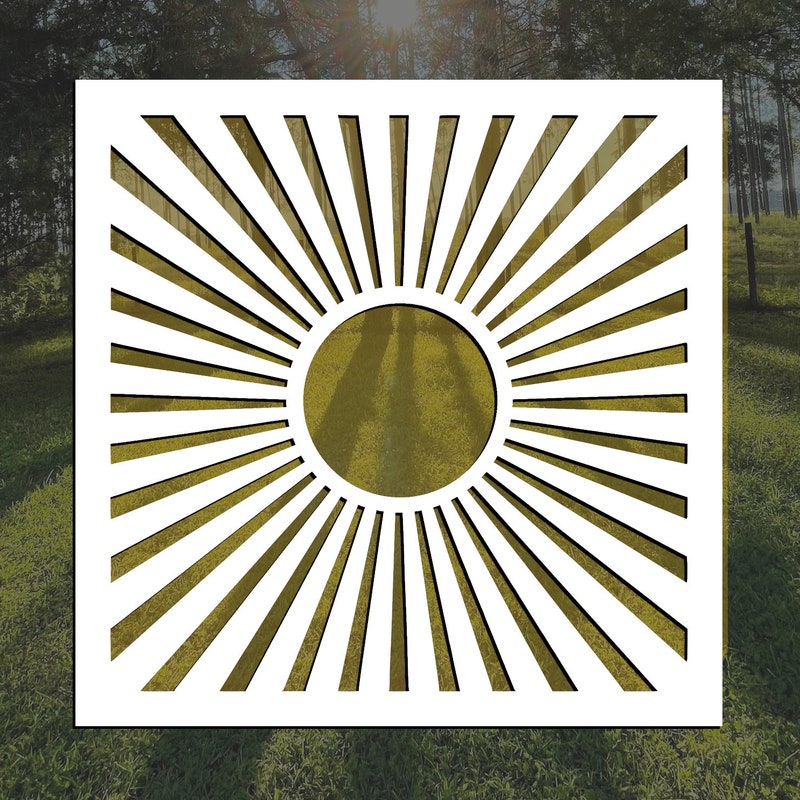 Sun Stencil - Etsy