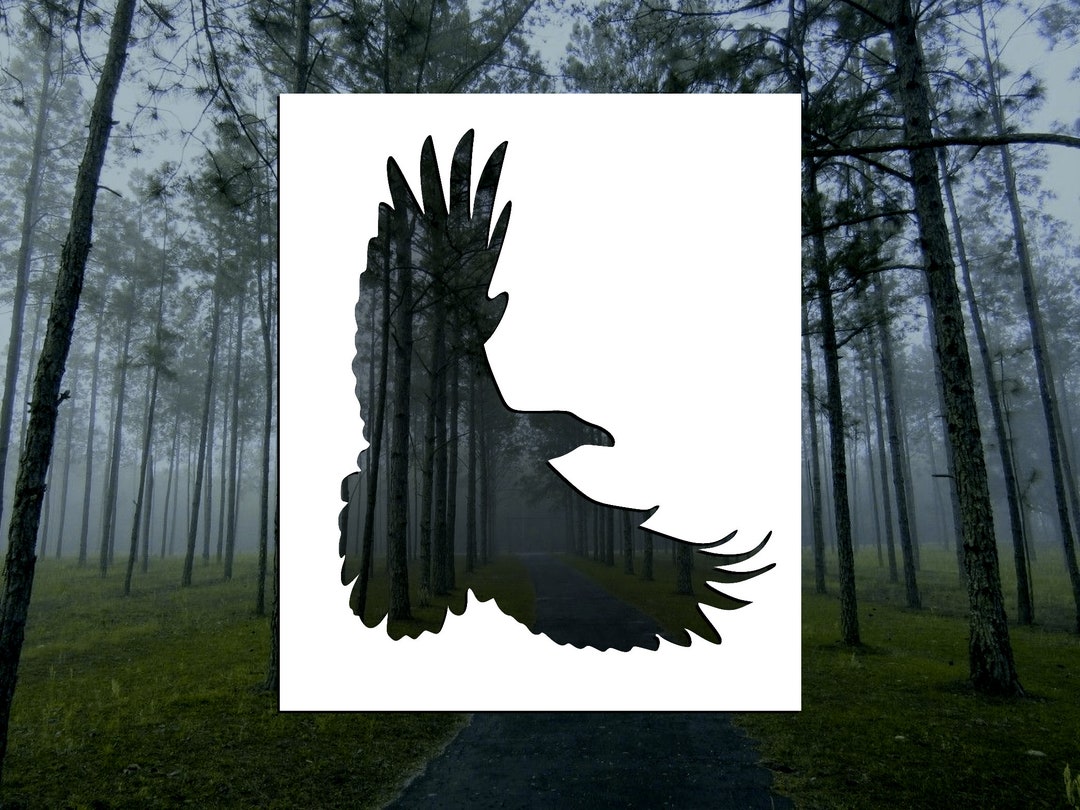 Raven Reusable Stencil (many Sizes) - Etsy