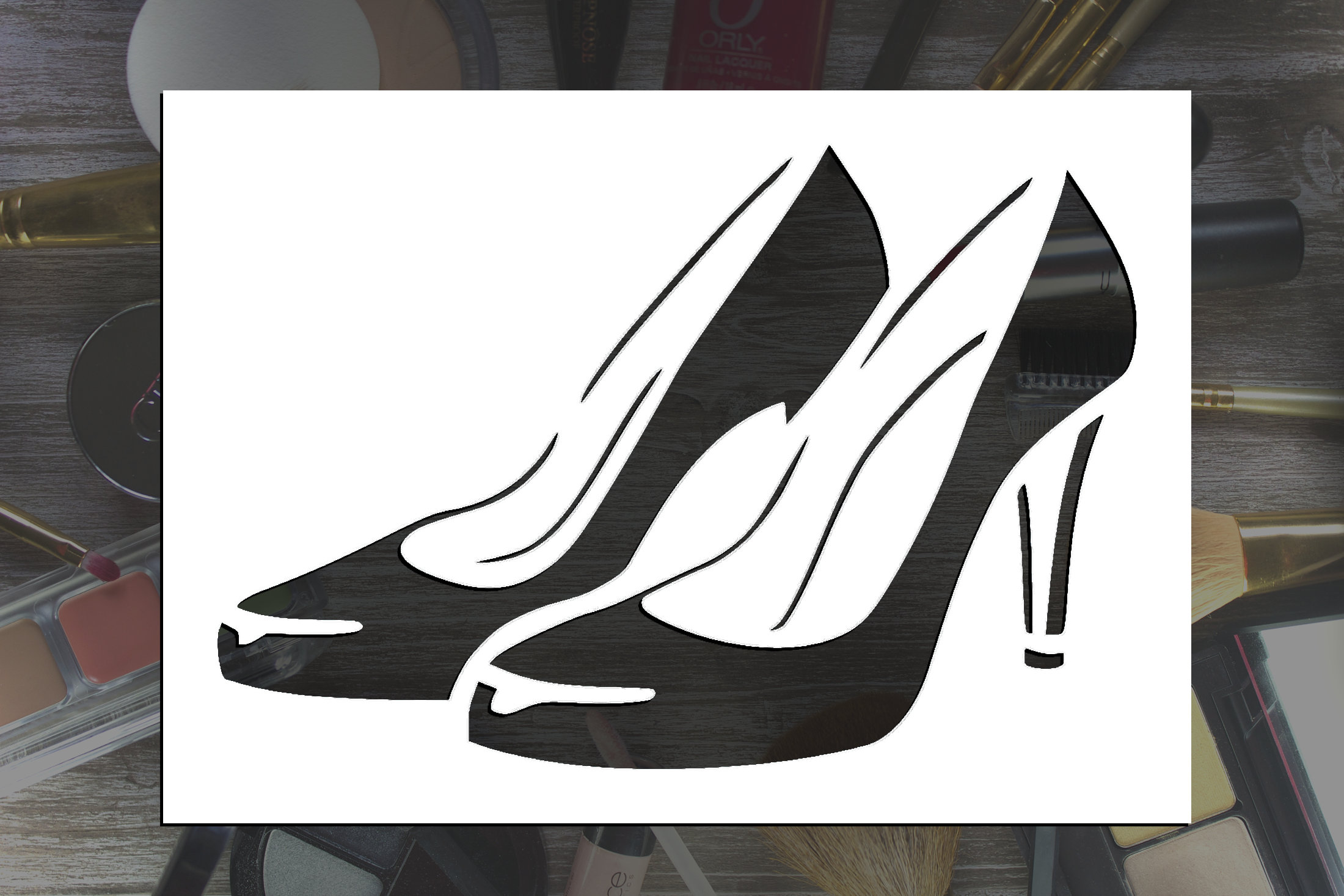 Stiletto Shoes Reusable Stencil many Sizes - Etsy
