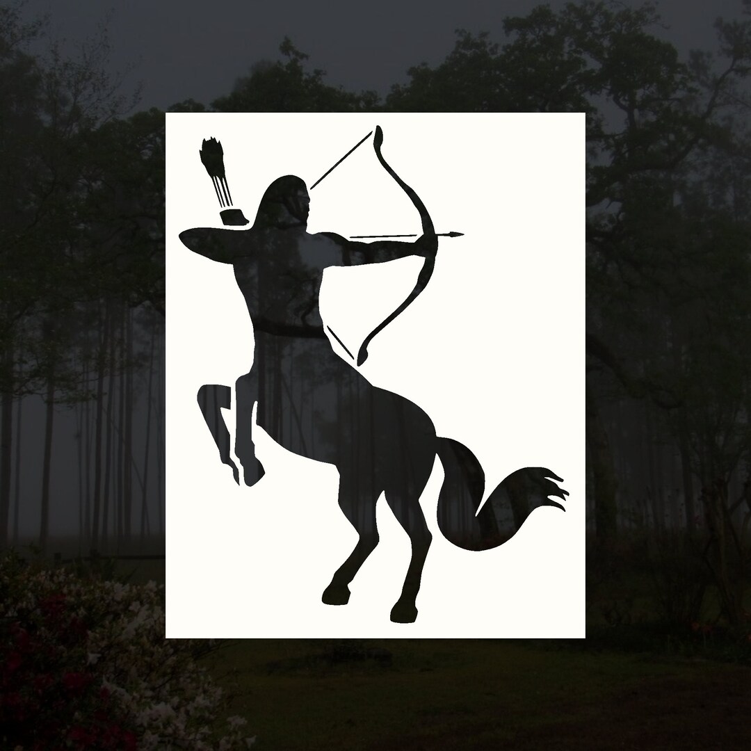 Masculine Centaur Reusable Stencil (many Sizes) - Etsy