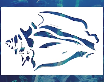 Clam or Scallop Sea Shell Reusable Stencil many Sizes - Etsy