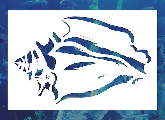 Conch Shell Reusable Stencil many Sizes | Etsy