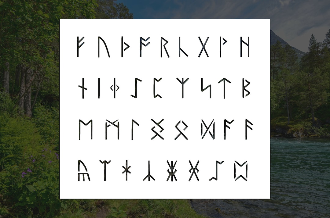 Anglo-saxon Futhorc Reusable Stencil (many Sizes) - Etsy