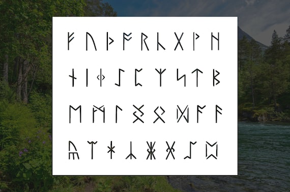 Anglo-saxon Futhorc Reusable Stencil many Sizes | Etsy