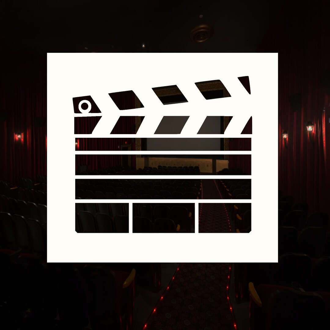 Cinema Clapperboard Reusable Stencil (many Sizes) - Etsy