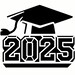 Graduation Cap 2025 Reusable Stencil (many Sizes) - Etsy