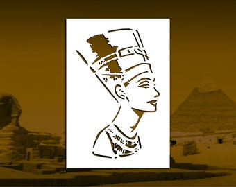 Egyptian Pharaoh Stencil, Reusable Egyptian Pharaoh Stencil, DIY Craft ...