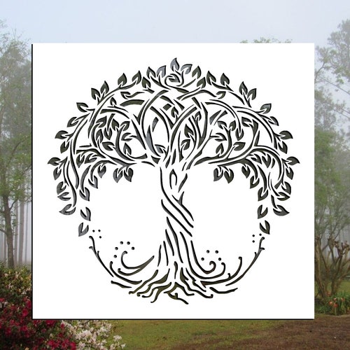 Tree of Life Reusable Stencil many Sizes - Etsy
