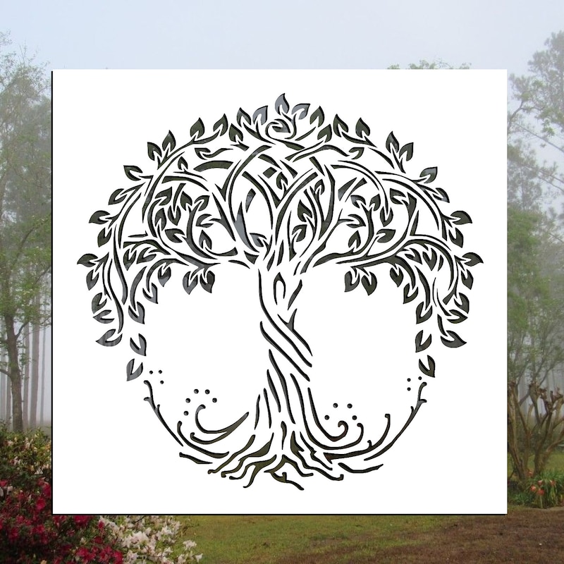 Tree of Life Stencil - Etsy