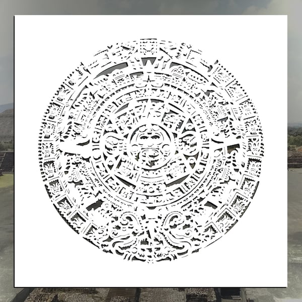 Aztec Calendar Svg - Etsy