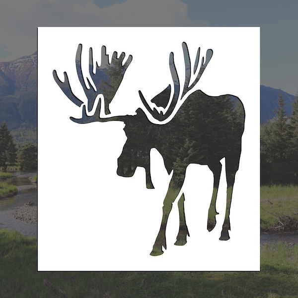 Moose Stencil - Etsy