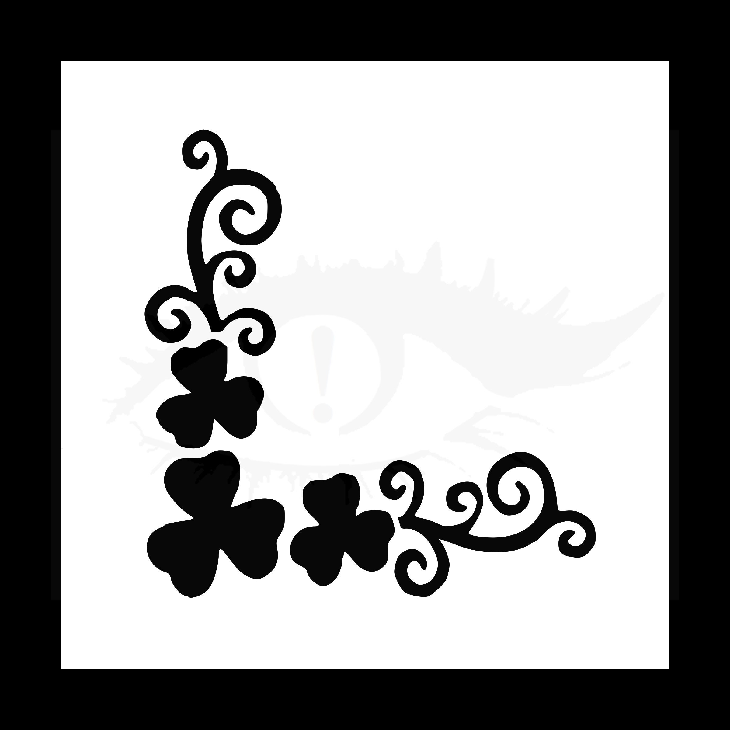 Shamrock Corner Reusable Stencil Many Sizes to Choose From | Etsy