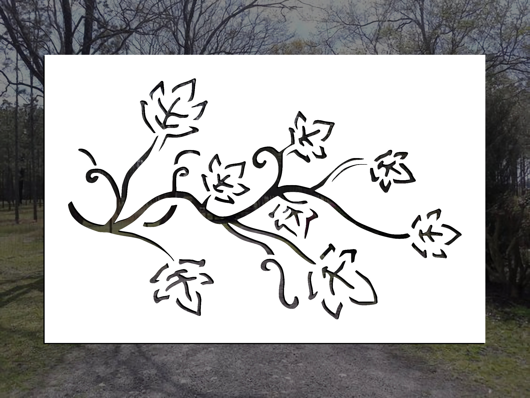 Ivy Vine Stencil