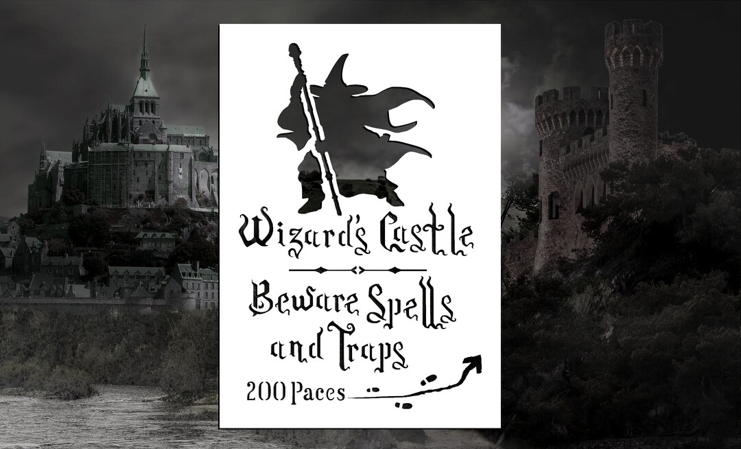 Wizard's Castle Reusable Stencil (many Sizes) - Etsy