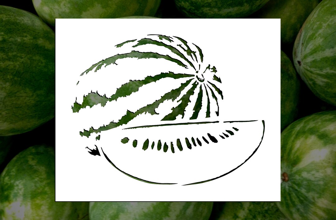 Watermelon Reusable Stencil (many Sizes) - Etsy
