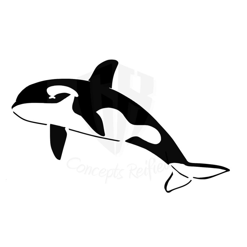 Orca Whale Reusable Stencil Multiple Sizes To Choose From | Etsy