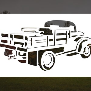 Old Truck With Rails Reusable Stencil many Sizes - Etsy