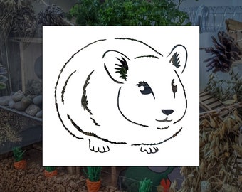 Hamster Stencil - Etsy