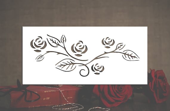 Rose Vine Stencil