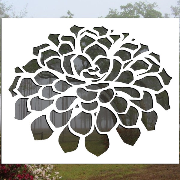 Large Flower Stencils - Etsy