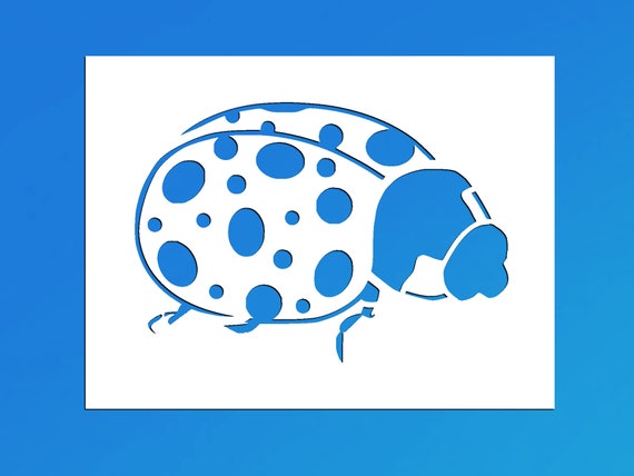 Ladybug Beetle Reusable Stencil many Sizes | Etsy