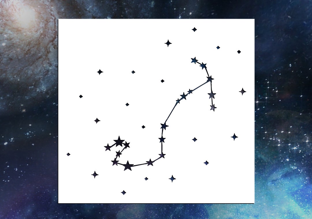 Scorpio Constellation Reusable Stencil (many Sizes) - Etsy