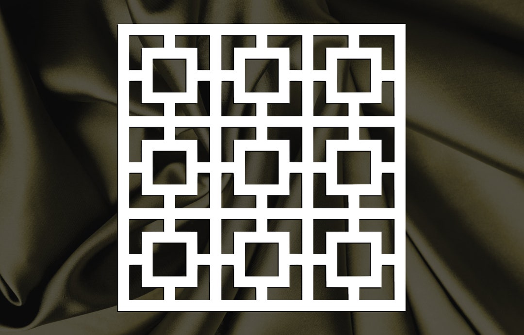 Geometric Square Reusable Stencil (many Sizes) - Etsy