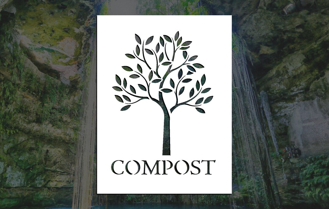 Compost Reusable Stencil (many Sizes) - Etsy