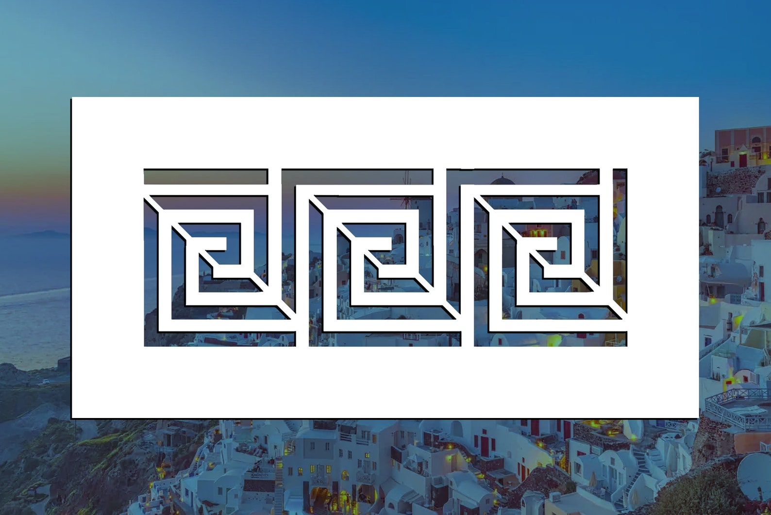 Geometric Greek Key Border Stencil many Sizes - Etsy