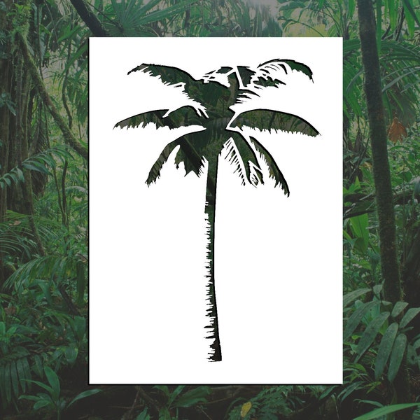 Palm Tree Stencil - Etsy