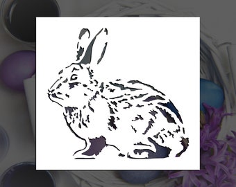 Rabbit Stencil | Etsy