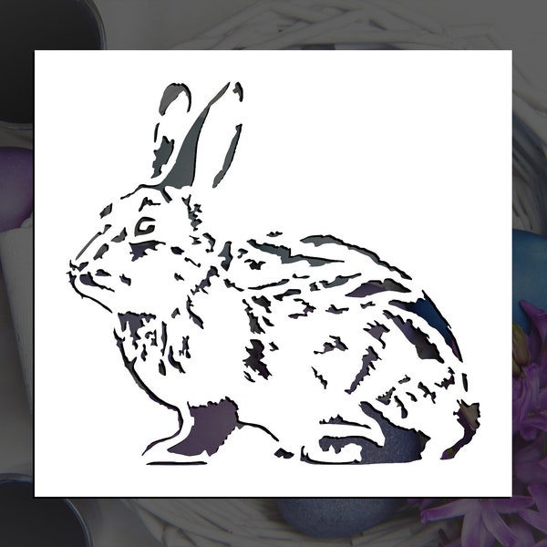 Rabbit Stencil - Etsy