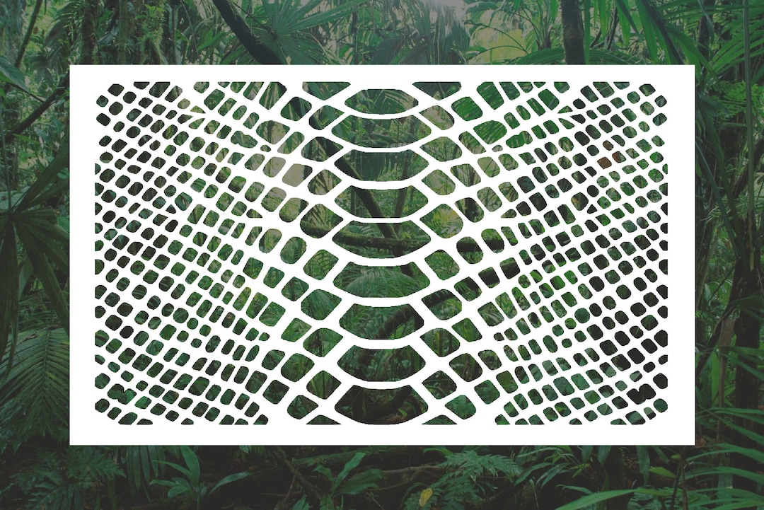 Snakeskin Pattern Reusable Stencil (many Sizes) - Etsy