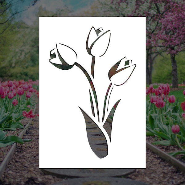 Tulip Stencil - Etsy