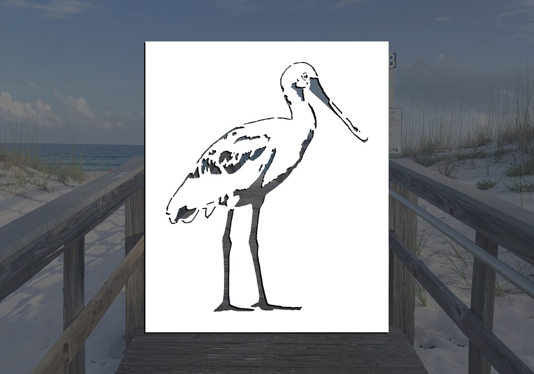 Spoonbill Reusable Stencil (many Sizes) - Etsy