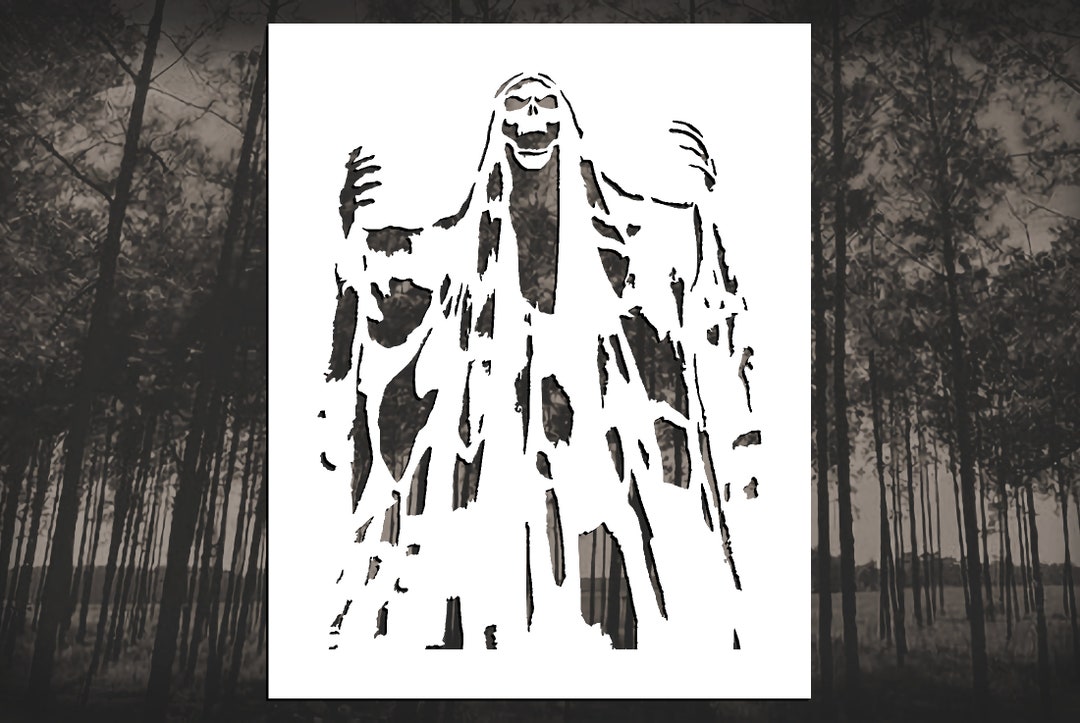 Skeleton Ghost Reusable Stencil (many Sizes) - Etsy