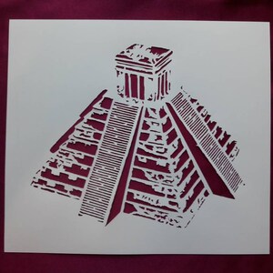 Mayan Aztec Pyramid Reusable Stencil Many Sizes | Etsy
