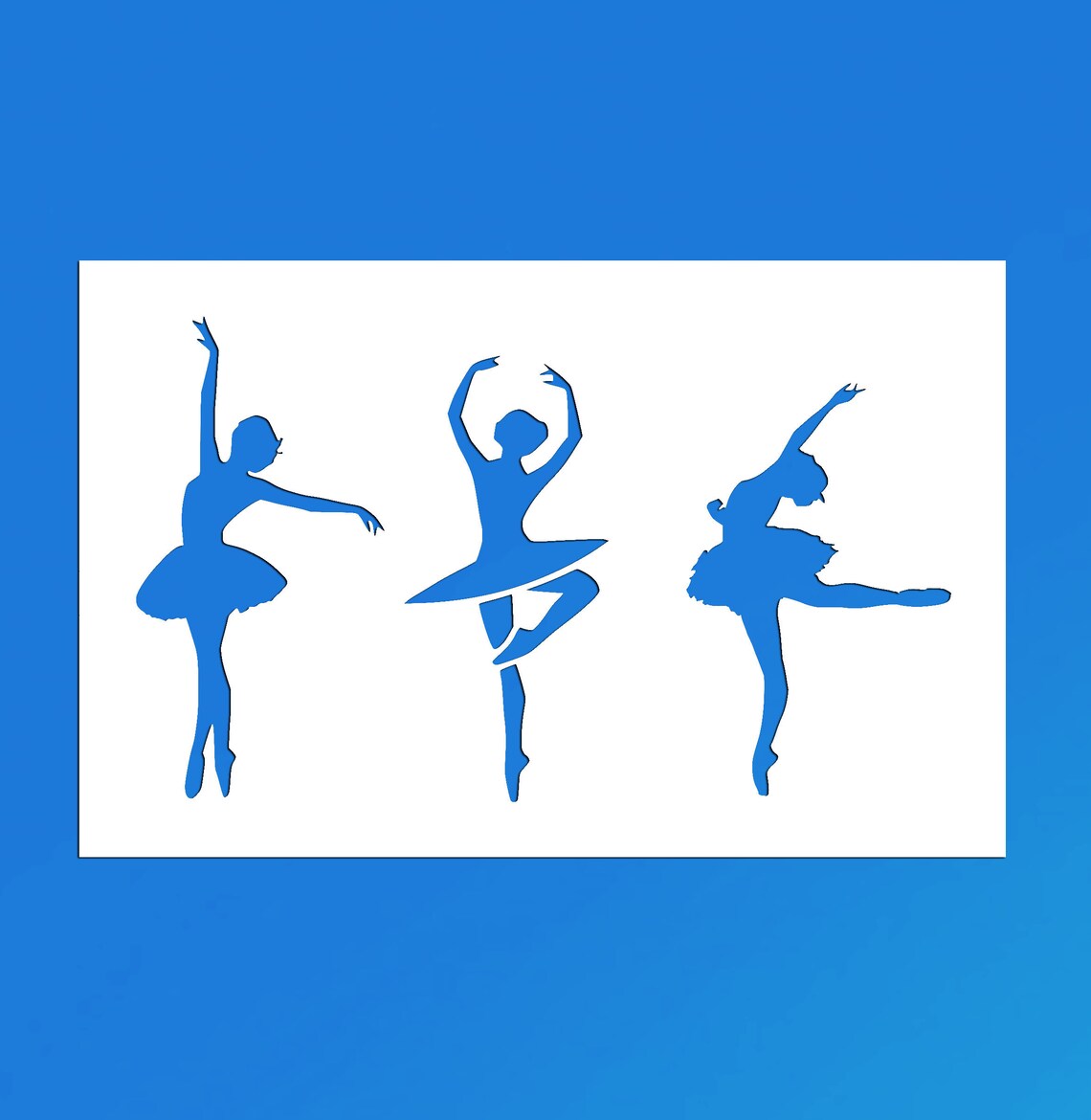 Ballerinas Reusable Stencil Many Sizes | Etsy