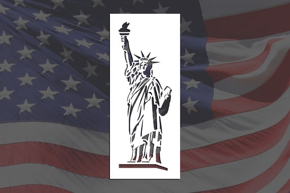 Statue of Liberty Reusable Stencil many Sizes - Etsy