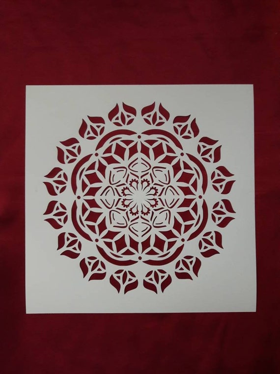 Mandala Reusable Stencil Many Sizes | Etsy