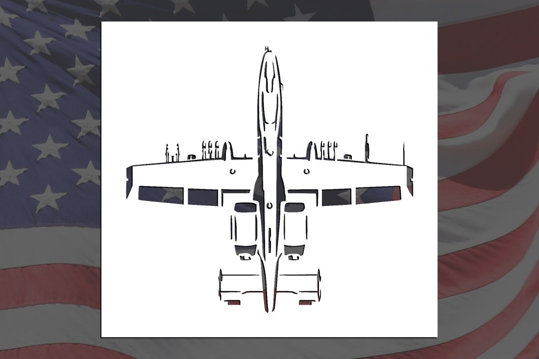 Air Force A10 "warthog" Reusable Stencil (many Sizes) - Etsy