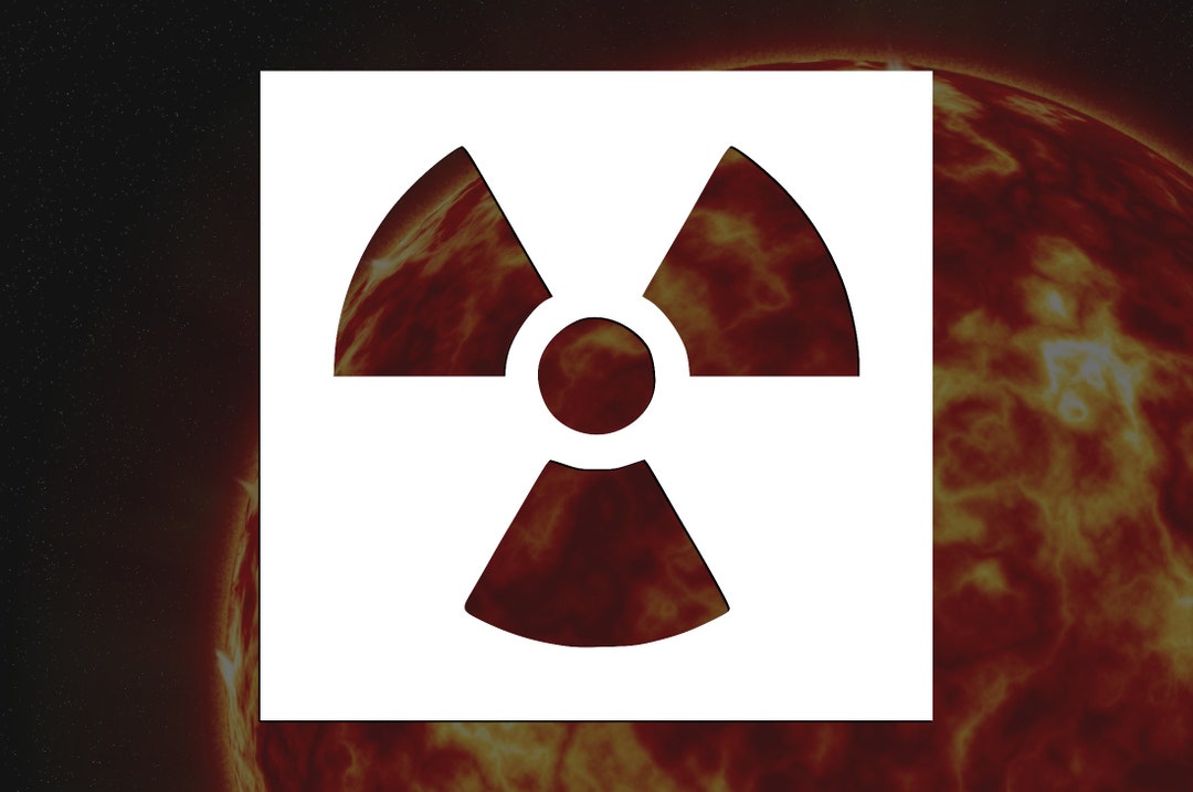 Nuclear Radiation Warning Symbol Reusable Stencil (many Sizes) - Etsy
