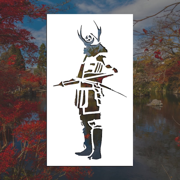 Samurai Stencil - Etsy