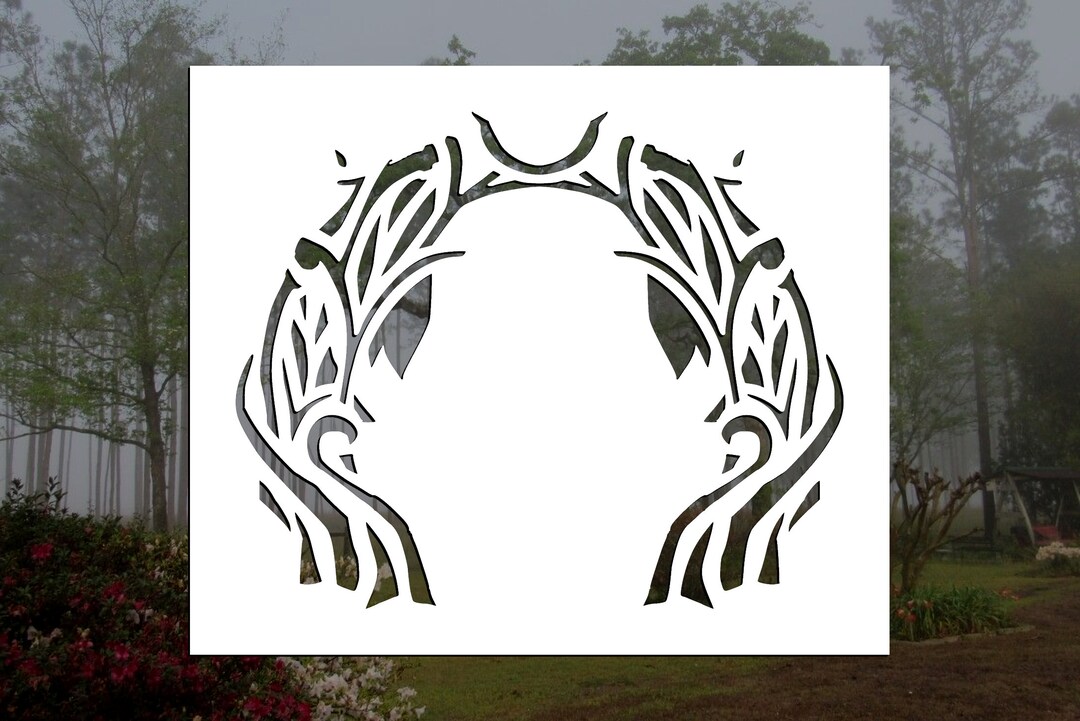 Wooded Archway Reusable Stencil (many Sizes) - Etsy
