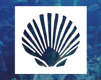 Scallop Shell Stencil - Etsy