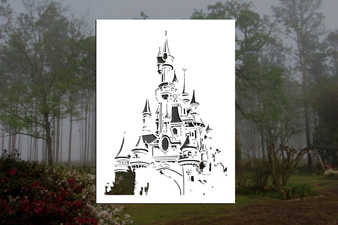 Fairy Tale Castle Reusable Stencil (many Sizes) - Etsy